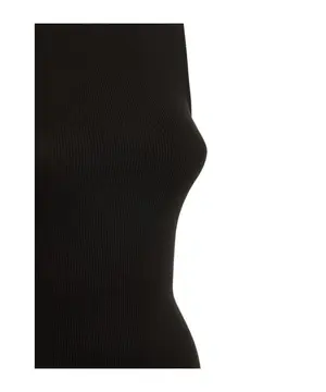 AGOLDE Ribbed Sleeveless Bodysuit With Snap Closure