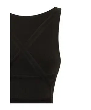 AGOLDE Ribbed Sleeveless Bodysuit With Snap Closure