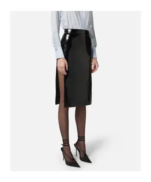 Elisabetta Franchi Button Detailed Midi Skirt