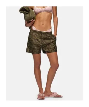 Attico Zebra Printed Nylon Shorts