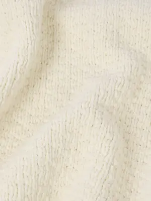 Stone Island Mock Neck Sweater With Reverse Stitch Detail - Ivory