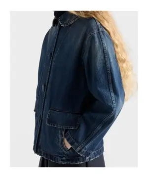 Prada Washed Denim Blouson Jacket