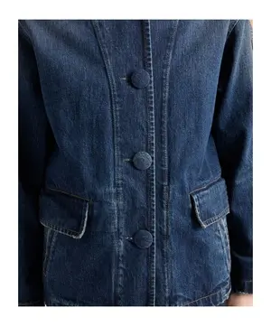 Prada Washed Denim Blouson Jacket