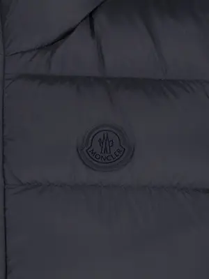 Moncler Melia Hooded Down Gilet With Belted Waist - Black
