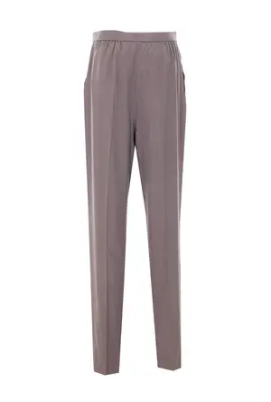 Saint Laurent Pleated Straight Leg Trousers