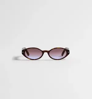 Dior Oval Frame Sunglasses - Brown