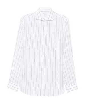 Brunello Cucinelli Striped Shirt - White