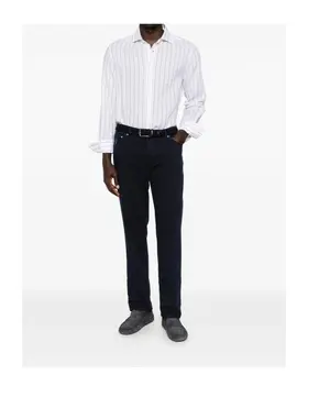Brunello Cucinelli Striped Shirt - White