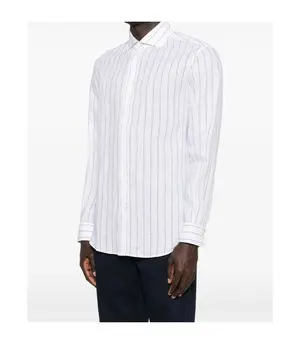 Brunello Cucinelli Striped Shirt - White