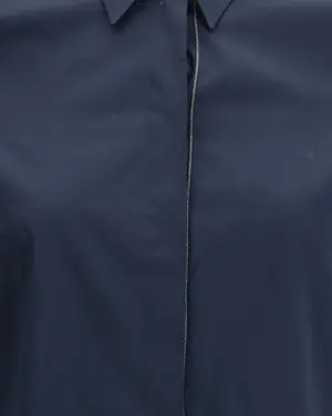 Brunello Cucinelli Long Sleeve Shirt With Chain Trim