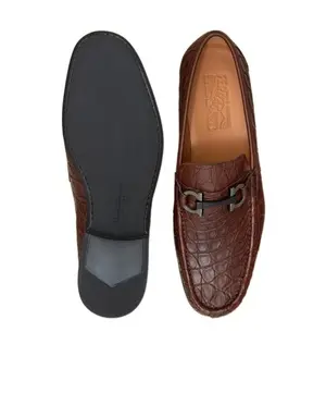 FERRAGAMO Gancini Ornament Moccasins