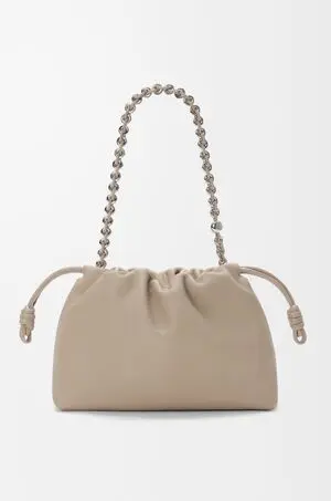 Loewe Medium Flamenco Clutch In Calfskin - Nude