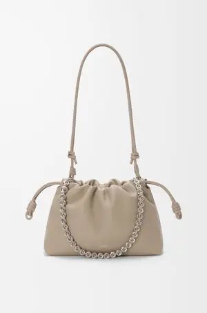 Loewe Medium Flamenco Clutch In Calfskin - Nude