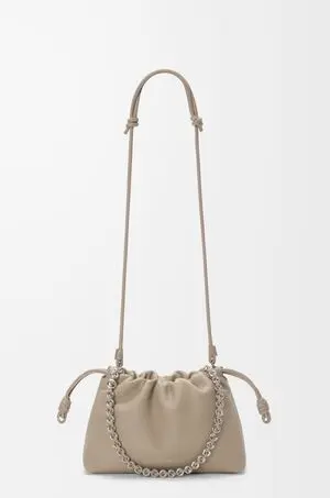 Loewe Medium Flamenco Clutch In Calfskin - Nude