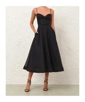 Zimmermann Luna Structured Midi Dress