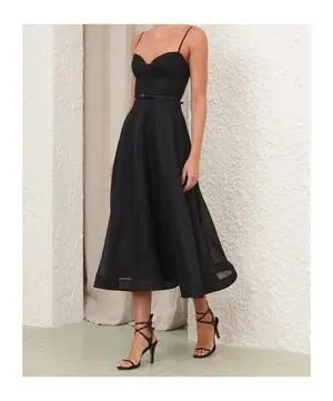 Zimmermann Luna Structured Midi Dress