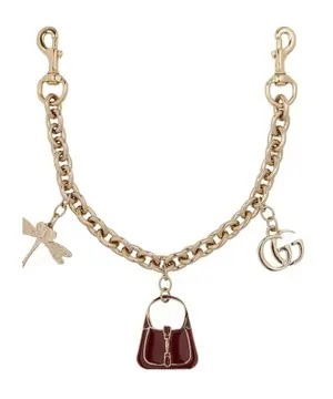 Gucci Chain Bag Charm - Nude