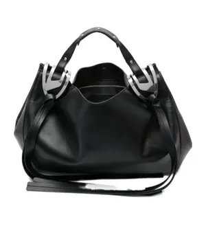DIESEL® Knot D Top Handle Shoulder Bag - Black