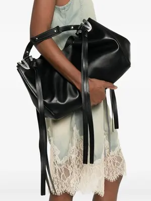 DIESEL® Knot D Top Handle Shoulder Bag - Black
