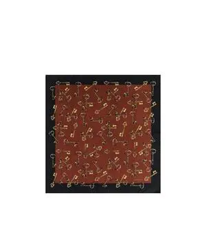 Dolce & Gabbana Silk Printed Silk Scarf - Red