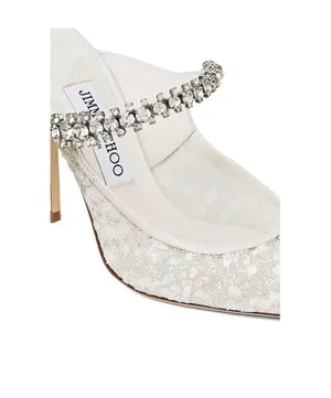 JIMMY CHOO Bing 100 Embellished Mules