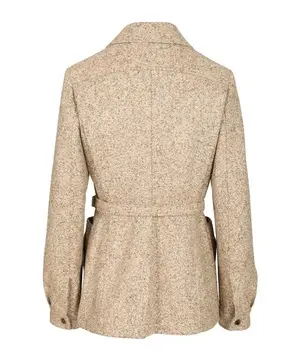 BLAZÉ MILANO Long Sleeved Belted Speckled Jacket