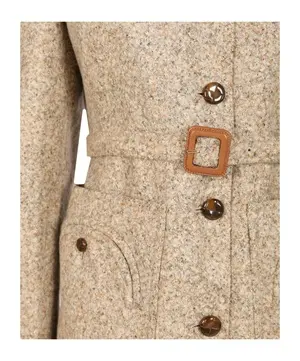 BLAZÉ MILANO Long Sleeved Belted Speckled Jacket