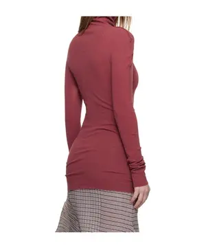 Issey Miyake High-neck Long-sleeve Knitwear - Red