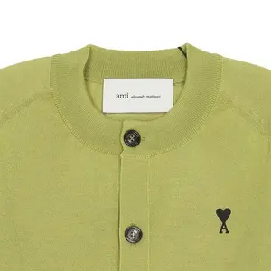 AMI Paris De Coeur Crewneck Cardigan