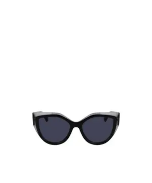 FERRAGAMO Oversized Cat-eye Sunglasses - Transparent Grey/grey