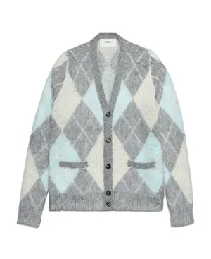 Ami Paris Gray Cardigans For Men