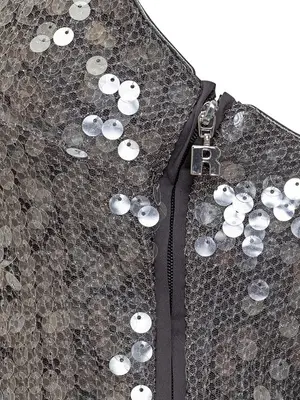 ROTATE BY BIRGER CHRISTENSEN Sequinned Halterneck Top - No