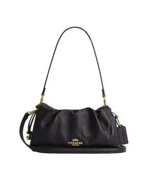 COACH Logo Quilted Leather Shoulder Bag