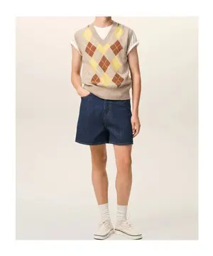 Ami Heritage Label Denim Shorts