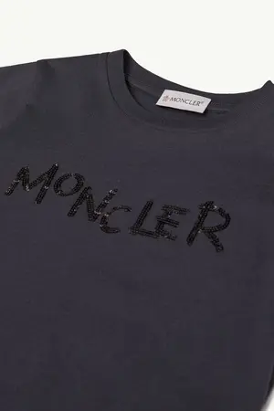 Moncler Sequin-embroidered Logo Cotton T-shirt