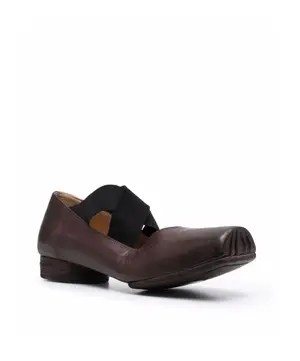UMA WANG Square-toed Ballet Flats - Black