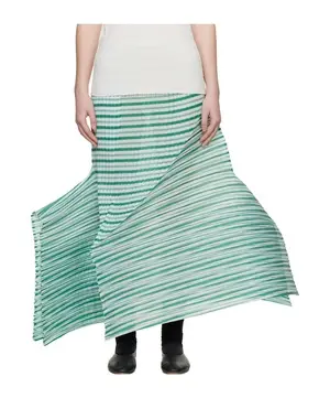 Issey Miyake Striped Skirts