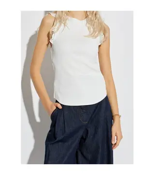 Zimmermann Awaken Ruffled-trim Ribbed Tank Top