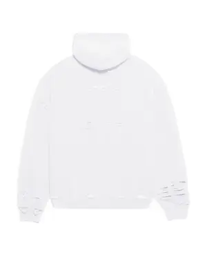 Balenciaga Destroyed Medium Heavy Grabbed Velvet Hoodie
