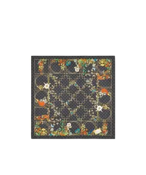 Gucci Floral Print Scarf - Black