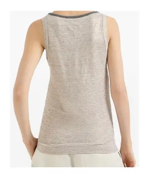 Brunello Cucinelli Striped Sleeveless Tank Top