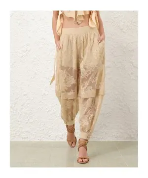 Zimmermann Hypnotic Lace Harem Pants - Cream