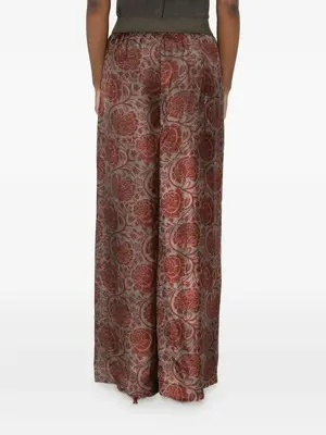 UMA WANG Pansy" Wide-leg Trousers - Red