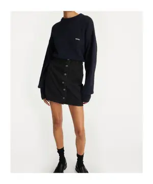 ROTATE BY BIRGER CHRISTENSEN Cuffed-sleeve Crewneck Sweater