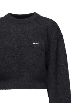 ROTATE BY BIRGER CHRISTENSEN Cuffed-sleeve Crewneck Sweater