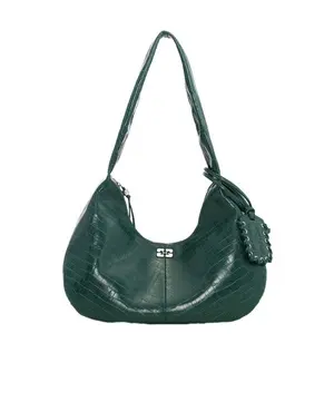 Ganni Embossed Shoulder Bags