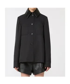 Sportmax Boxy Collar Jacket - Black