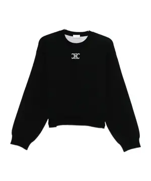 Celine Crewneck Cashmere Sweater - Black