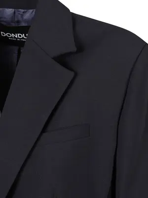 DONDUP Tailored Blazer With Lapel Collar And Patch Pockets - Black