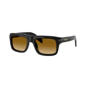 Prada Rectangular Frame Sunglasses - Black